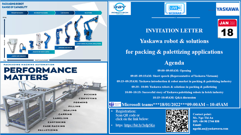[Webinar] Yaskawa robot & solutions for packing & palettizing applications
